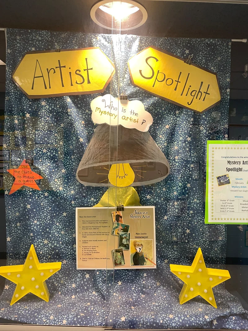 25 Inspiring Art Room Bulletin Board Ideas - OhMyClassroom.com