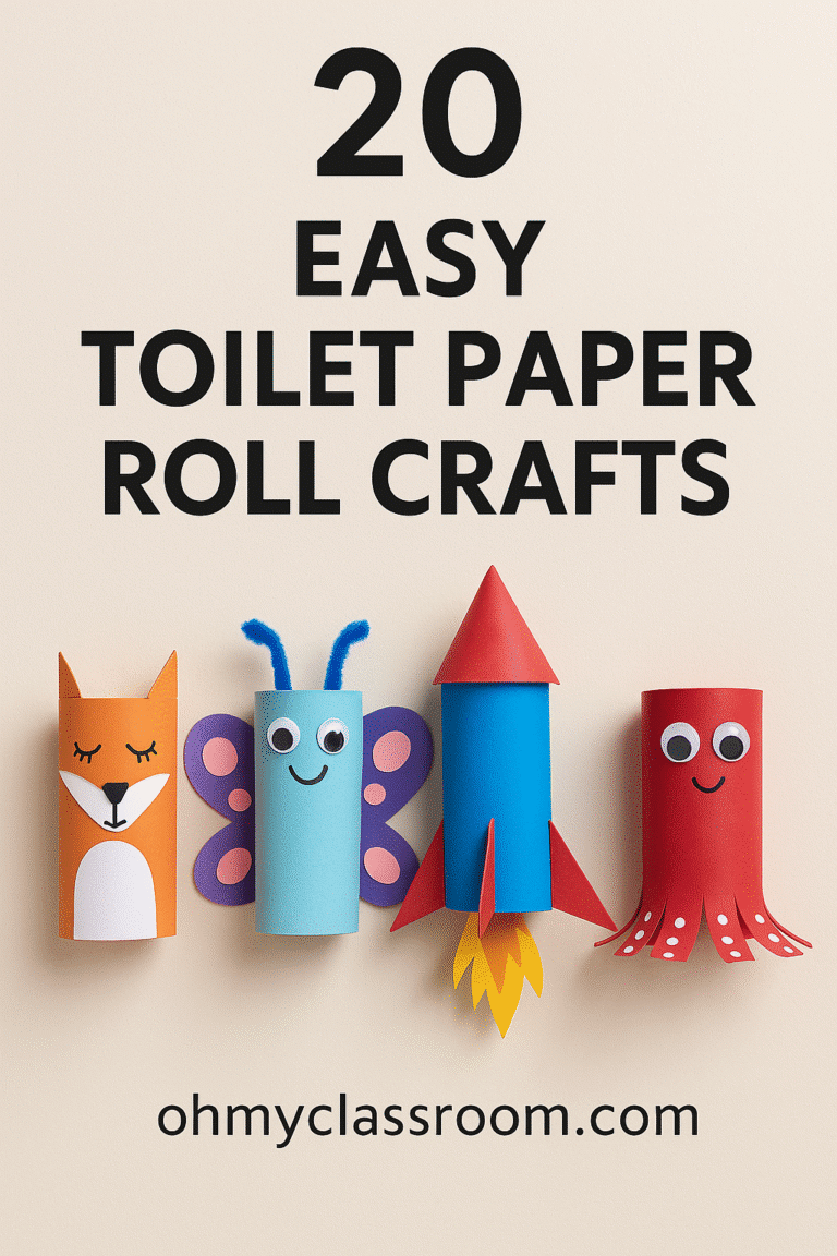 20 Toilet Paper Roll Crafts Kids Will Love - OhMyClassroom.com