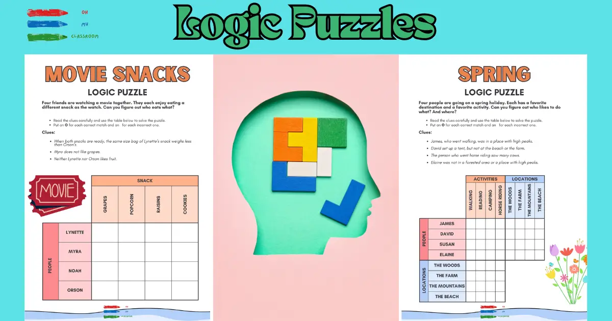 Early Elementary Logic Puzzles To Spark A Love Of Thinking In Young Learners